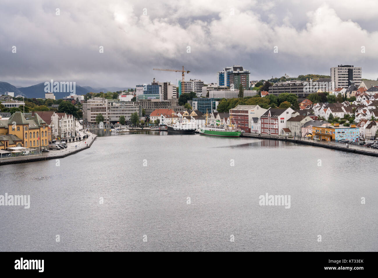 Town of Stavanger and harbor in Norway Stock Photo - Alamy