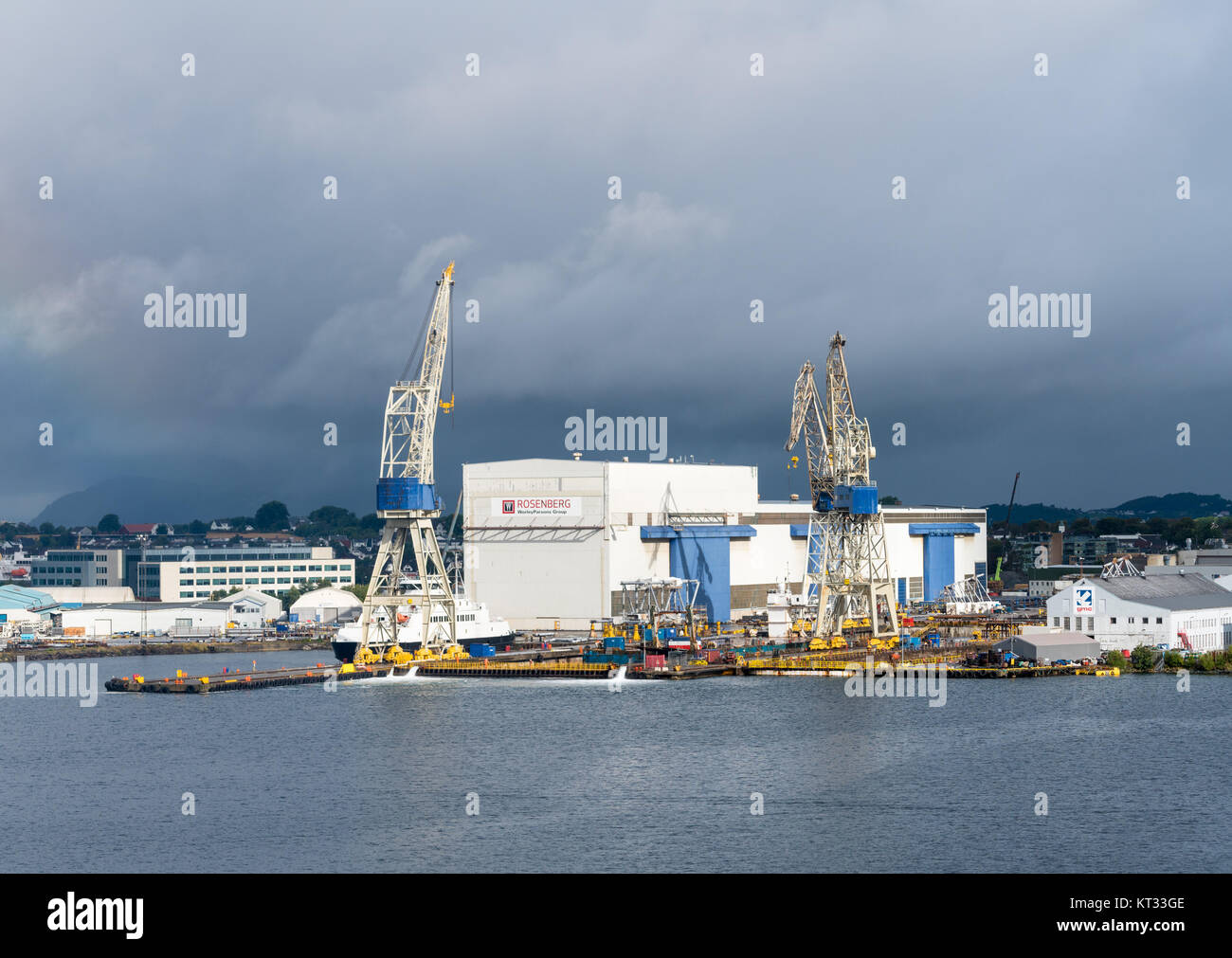 Rosenberg shipyard in Stavanger Harbor Stock Photo - Alamy