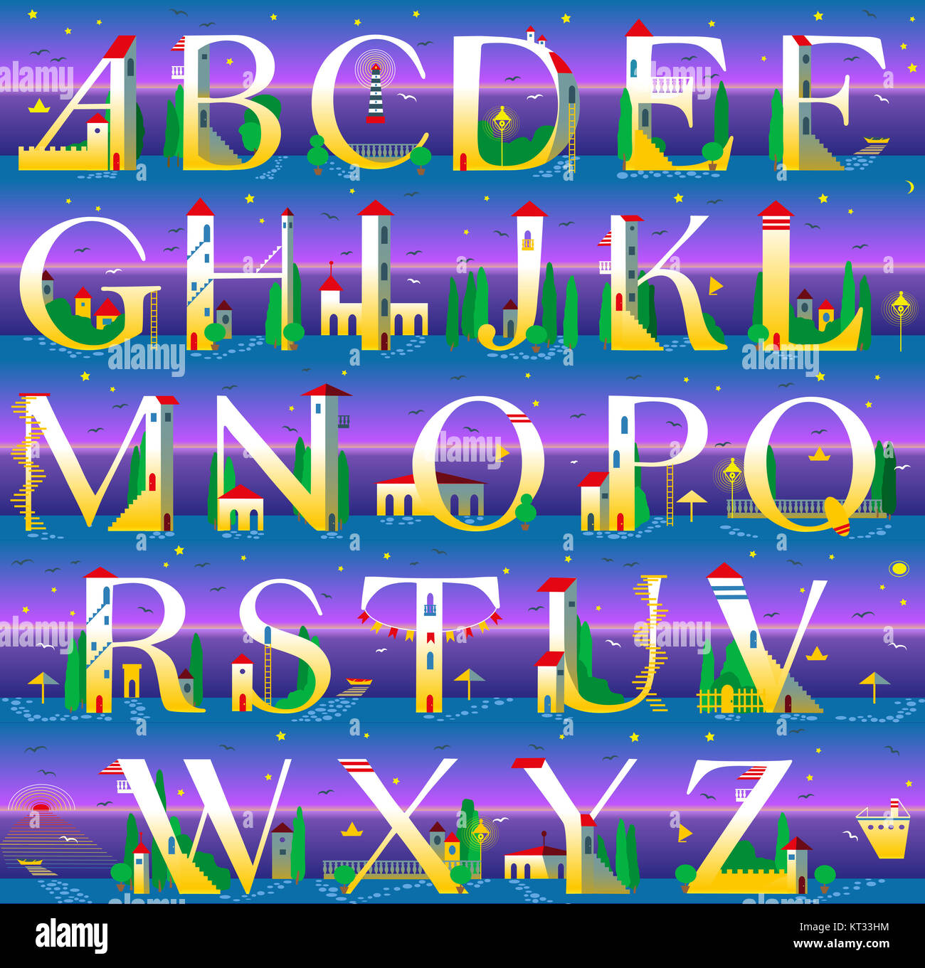 Moon alphabet hi-res stock photography and images - Alamy