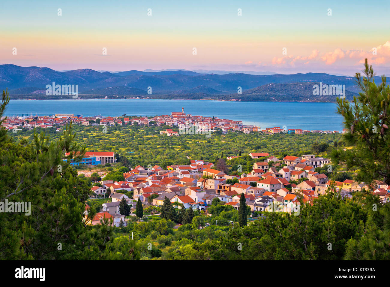 Historic town of Betina skyline view Stock Photo - Alamy
