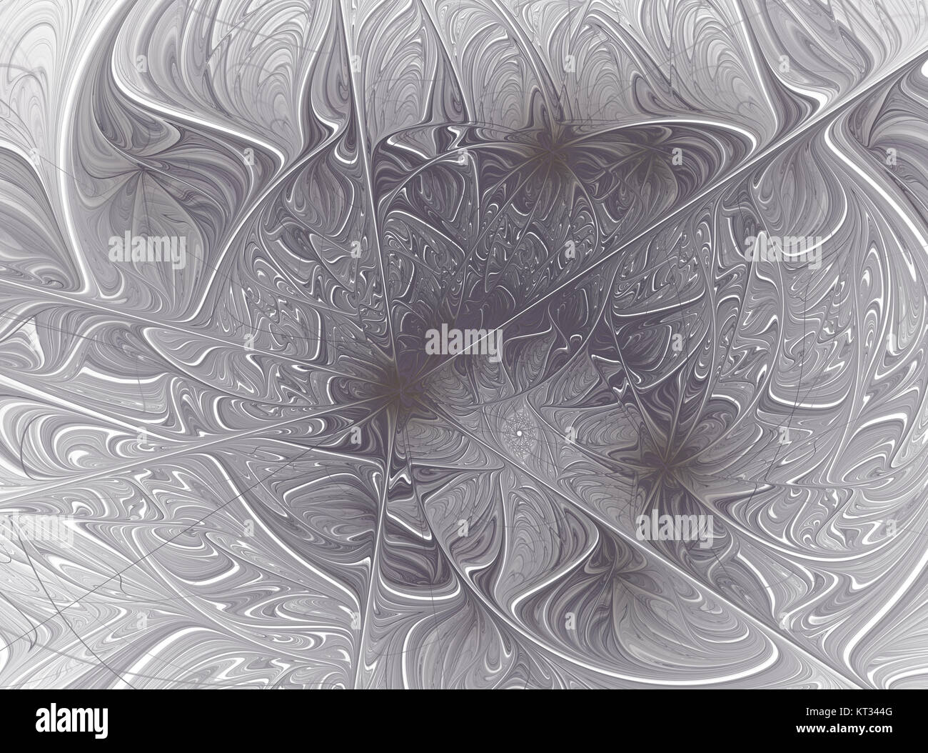 abstract fractal wave pattern on white background Stock Photo - Alamy