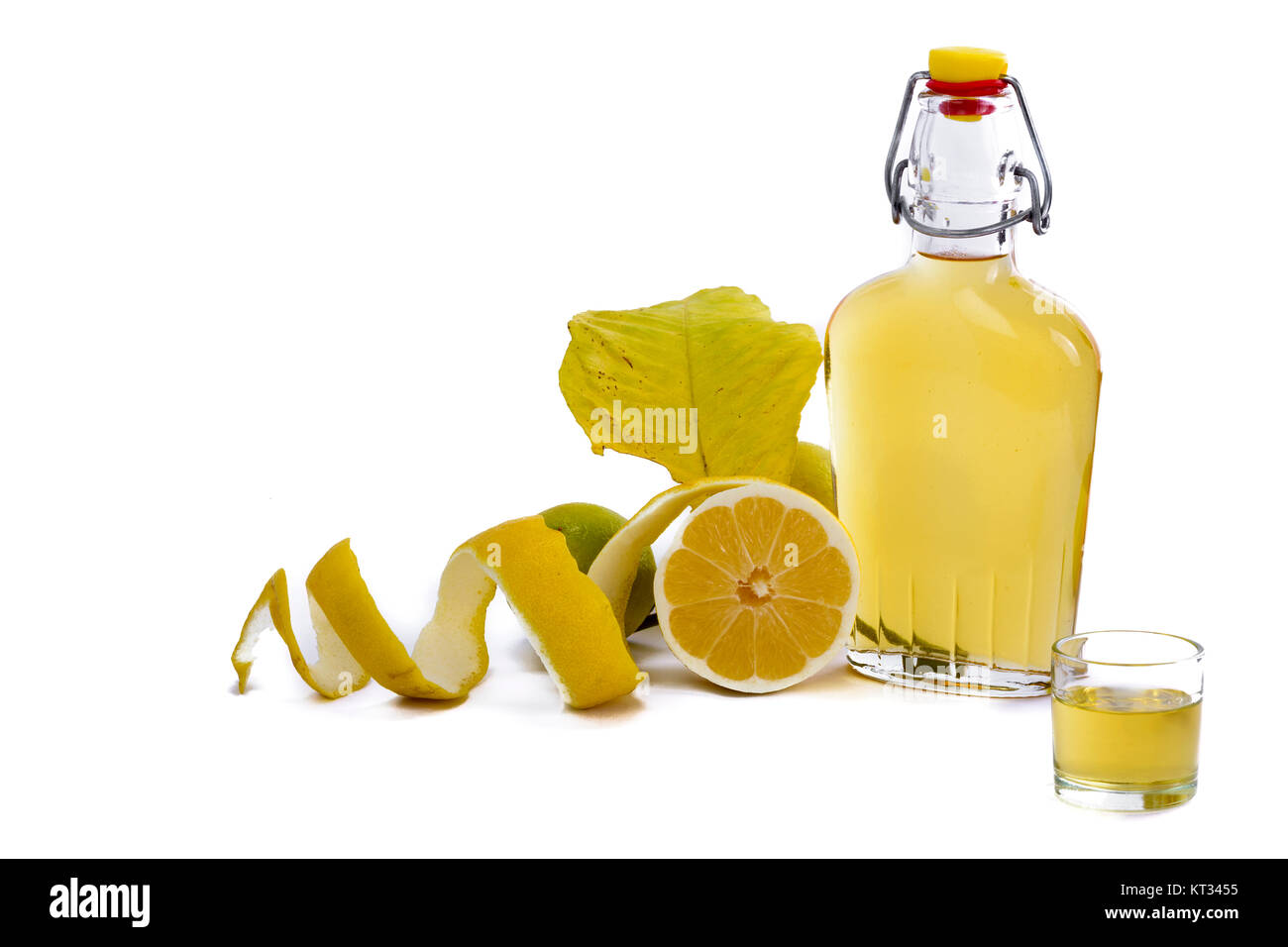 artisanal lemon liqueur of sardinia Stock Photo - Alamy