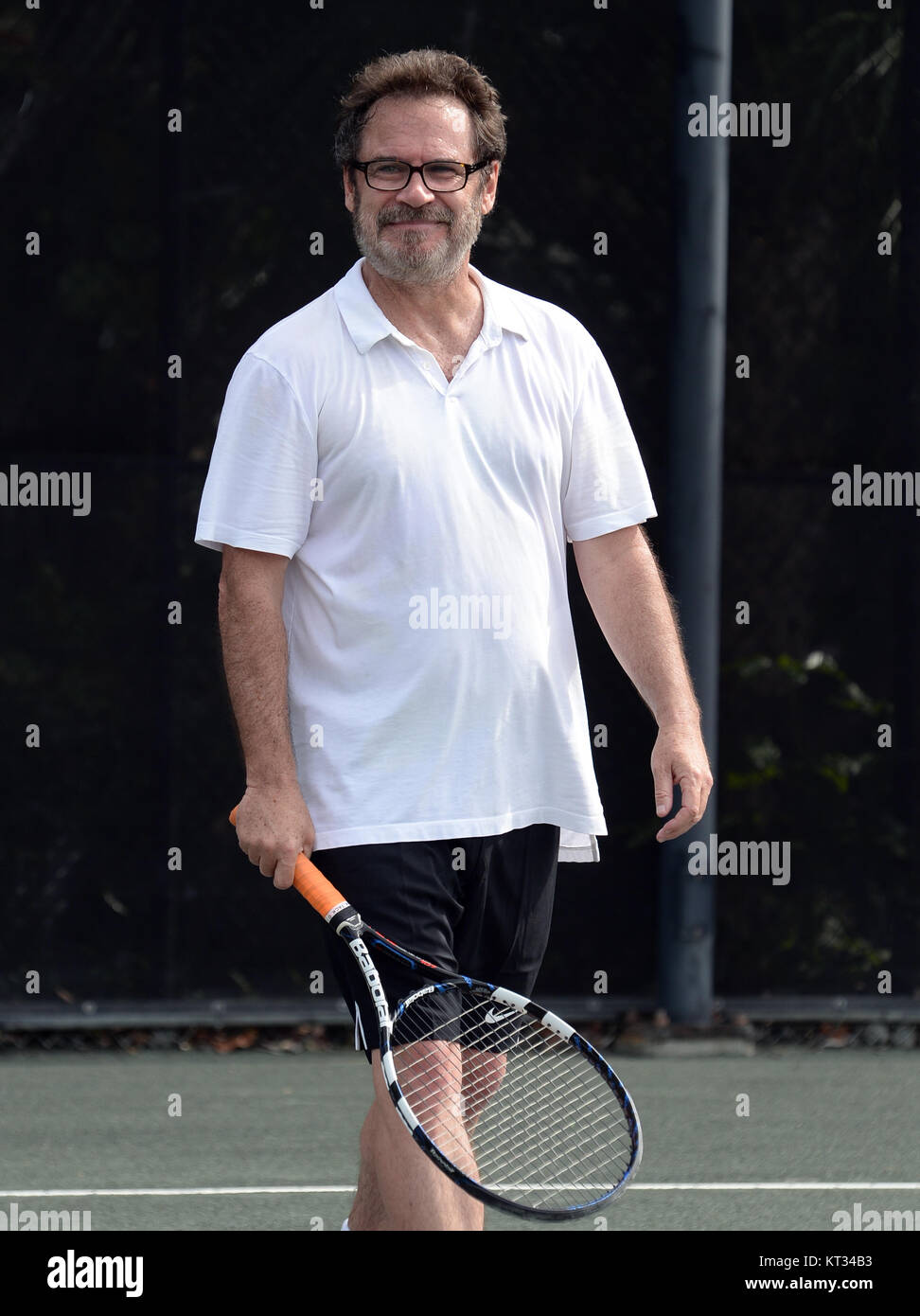 BOCA RATON, FL - NOVEMBER 20: Dennis Miller playing Tennis at The Boca ...