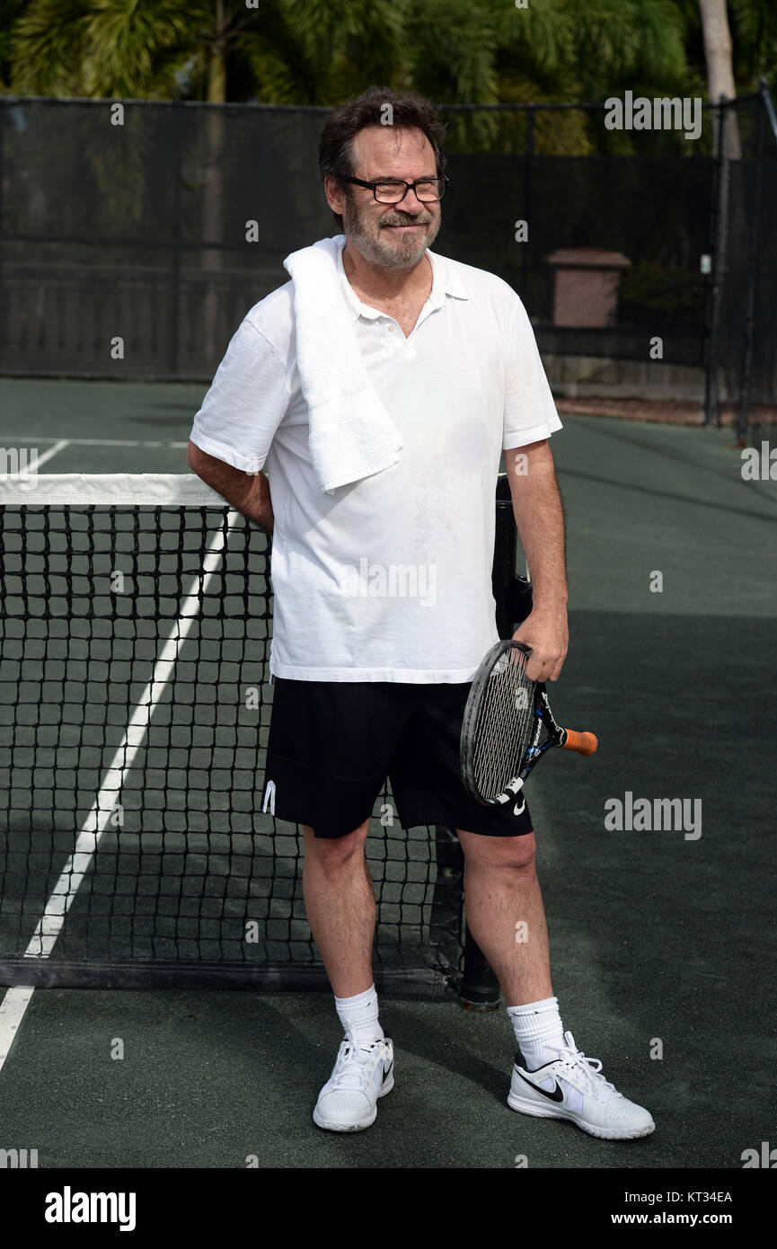 BOCA RATON, FL - NOVEMBER 20: Dennis Miller playing Tennis at The Boca ...