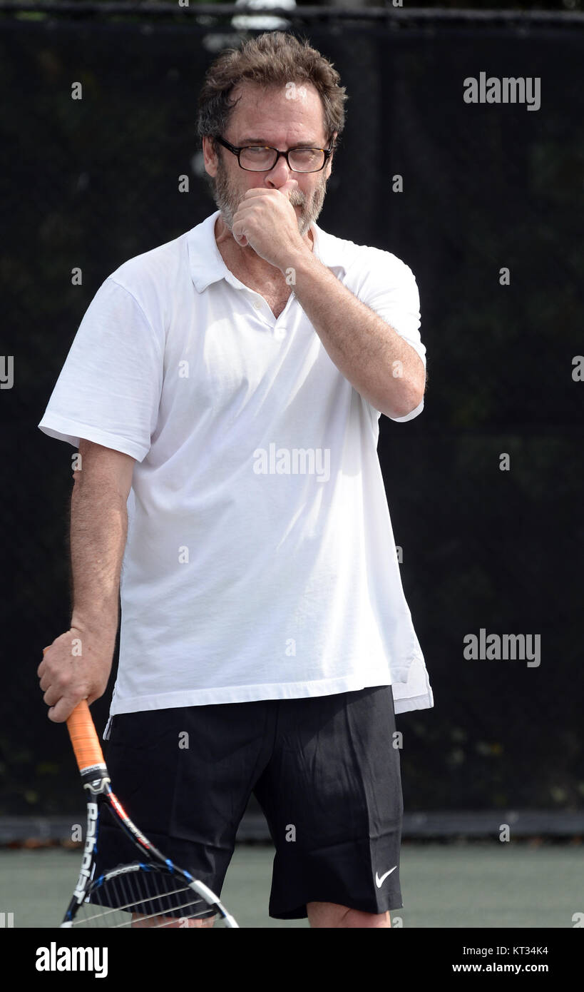 BOCA RATON, FL - NOVEMBER 20: Dennis Miller playing Tennis at The Boca ...