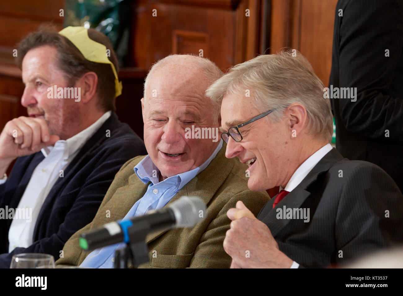 Matthew Fort and Nicholas Crane at the The Oldie Literary Lunch 12/12 ...