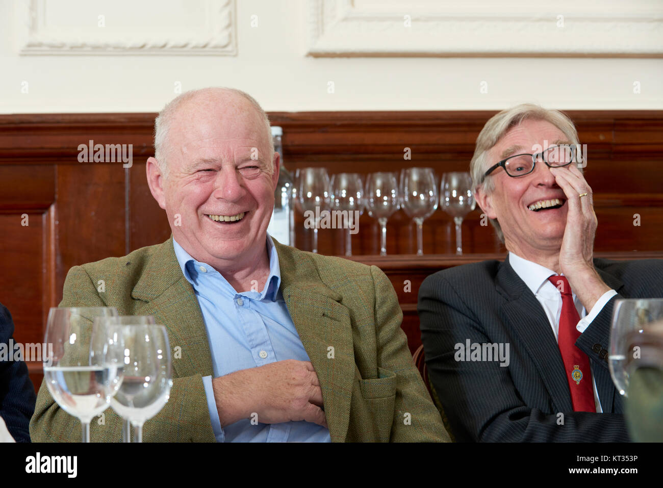 Matthew Fort and Nicholas Crane at the The Oldie Literary Lunch 12/12 ...