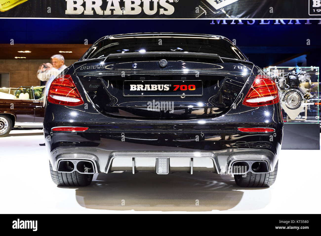Frankfurt, Germany - September 12, 2017: 2017 Mercedes-Benz E-Class 700 ...