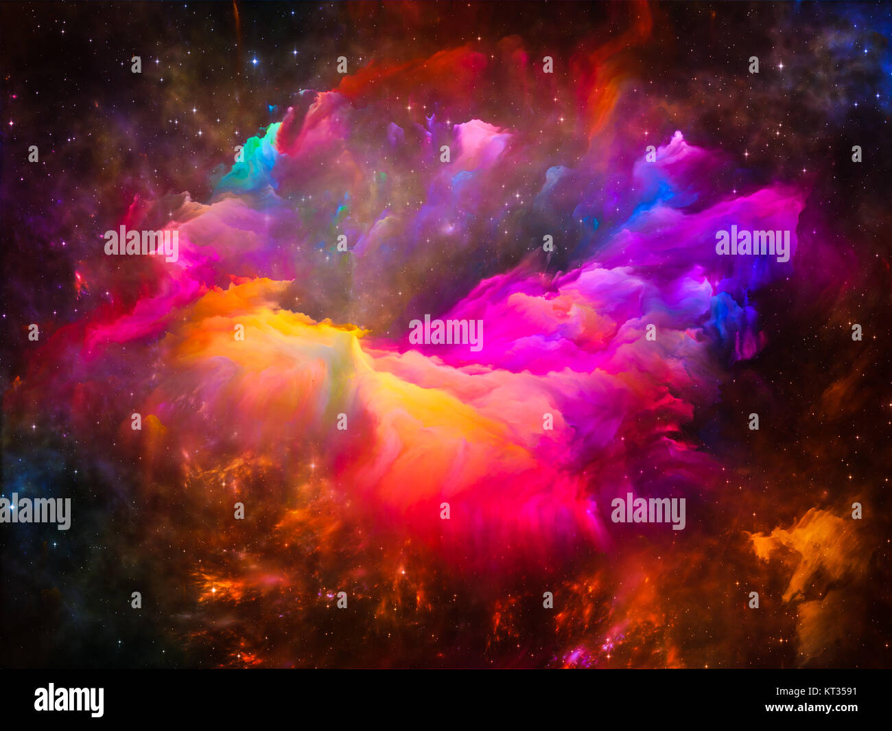 Glow of Interstellar Clouds Stock Photo - Alamy