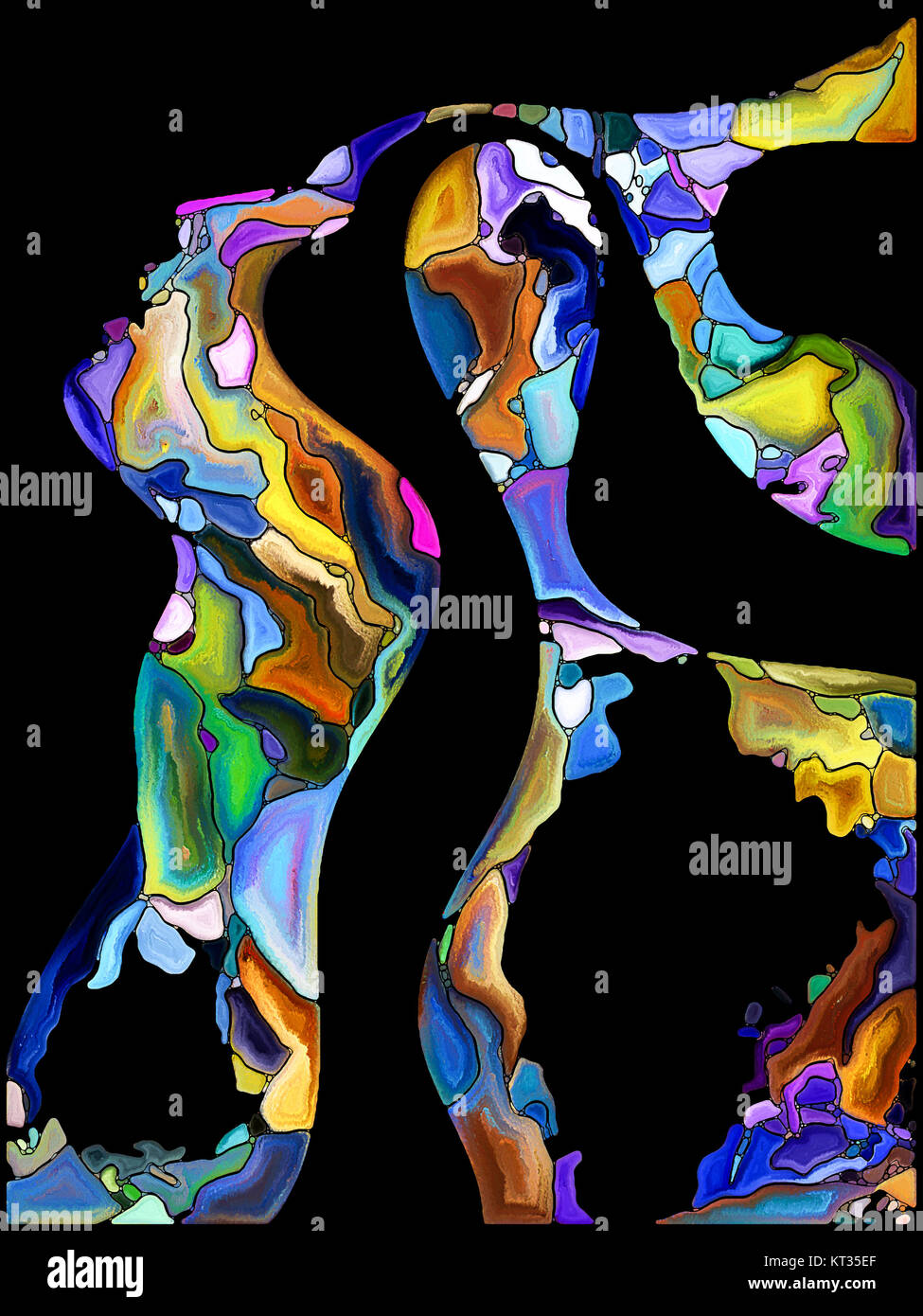 Conceptual Self Fragmentation Stock Photo - Alamy