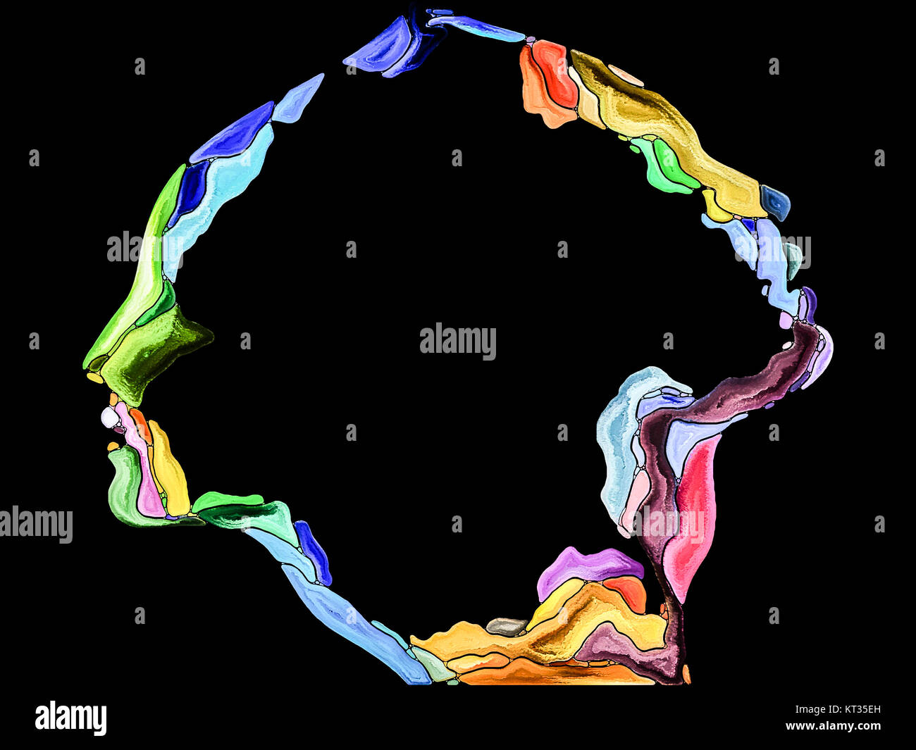 Visualization of Self Fragmentation Stock Photo - Alamy