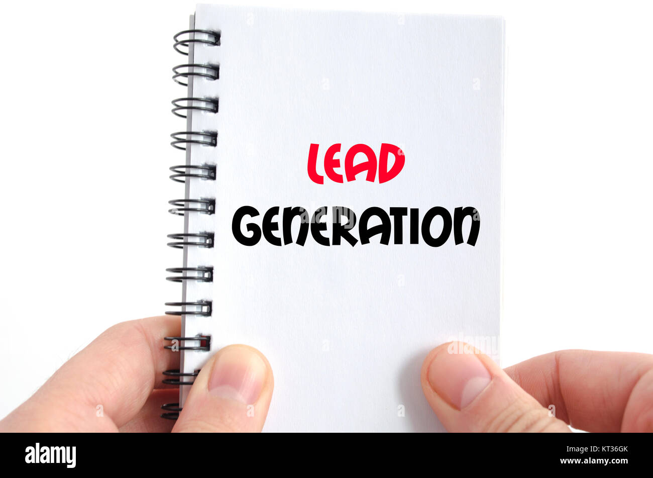 Lead generation text concept Stock Photo - Alamy