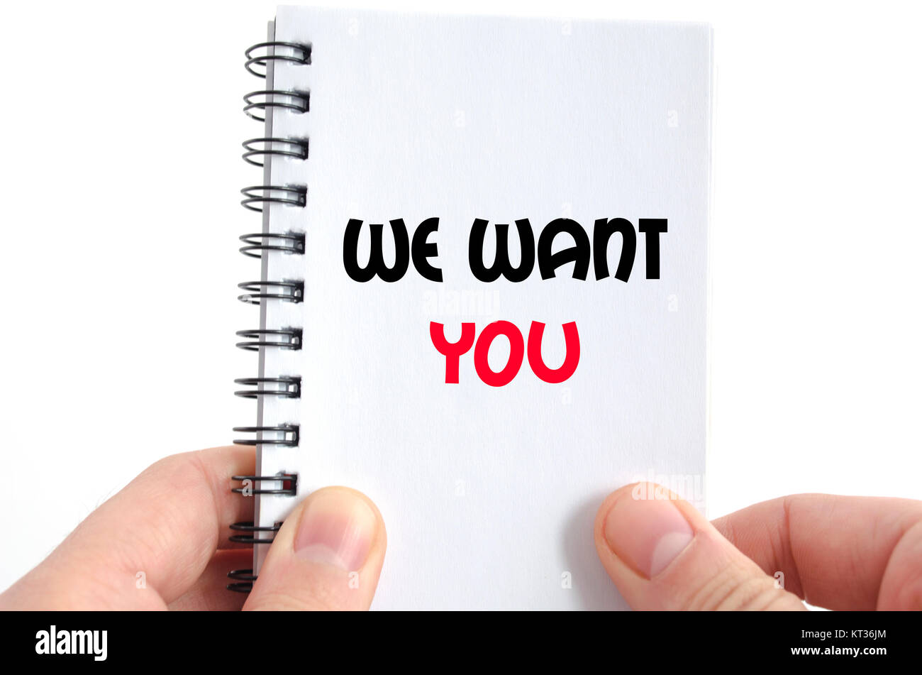 We want you text concept Stock Photo - Alamy