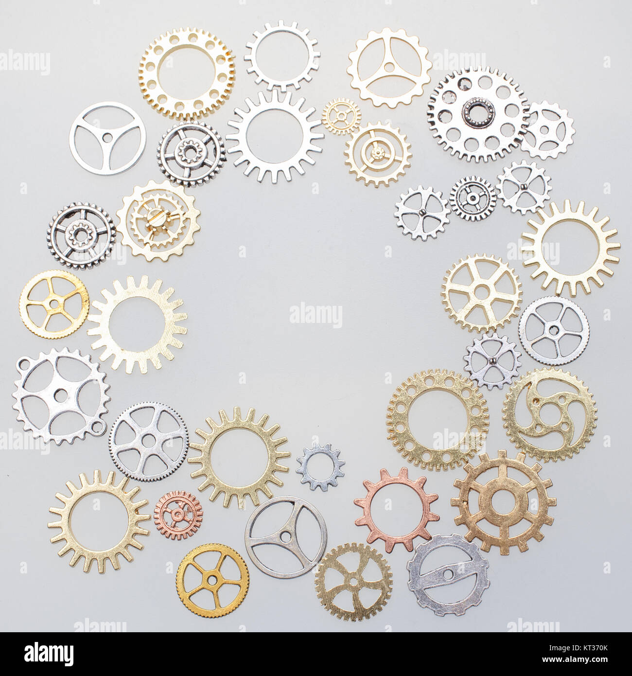 metallic gears background. Closeup of metal cog gears Stock Photo - Alamy