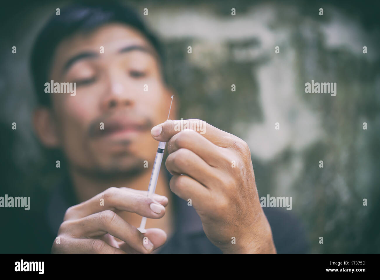 Heroin Addict Needle High Resolution Stock Photography and Images - Alamy