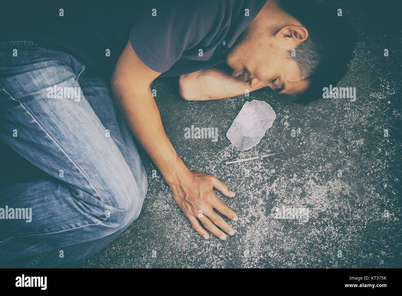 drug addict man Stock Photo - Alamy