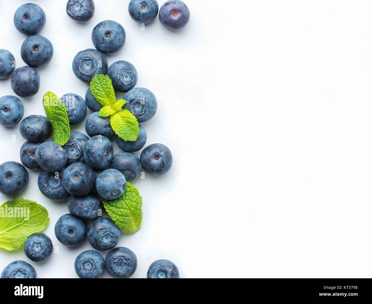 Blueberries isolated on white background Stock Photo - Alamy