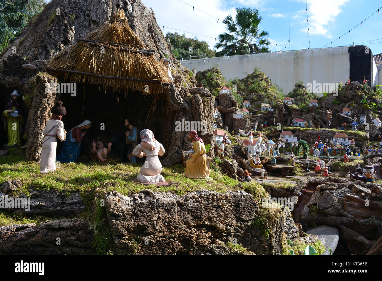 Nativity scene, known as a presépios, in Funchal, Madeira, Portugal ...