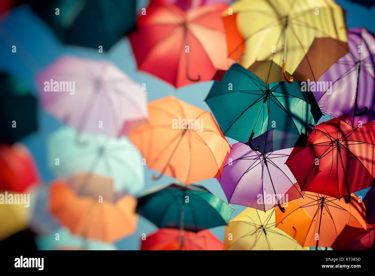 Colorfull umbrellas hi-res stock photography and images - Alamy