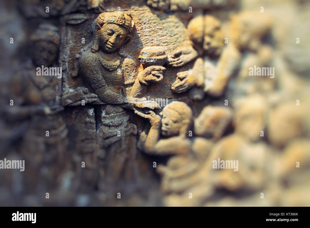 Borobudur Temple Carving Arts Stock Photo - Alamy