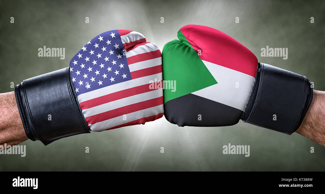 Boxkampf - USA gegen Sudan Stock Photo - Alamy