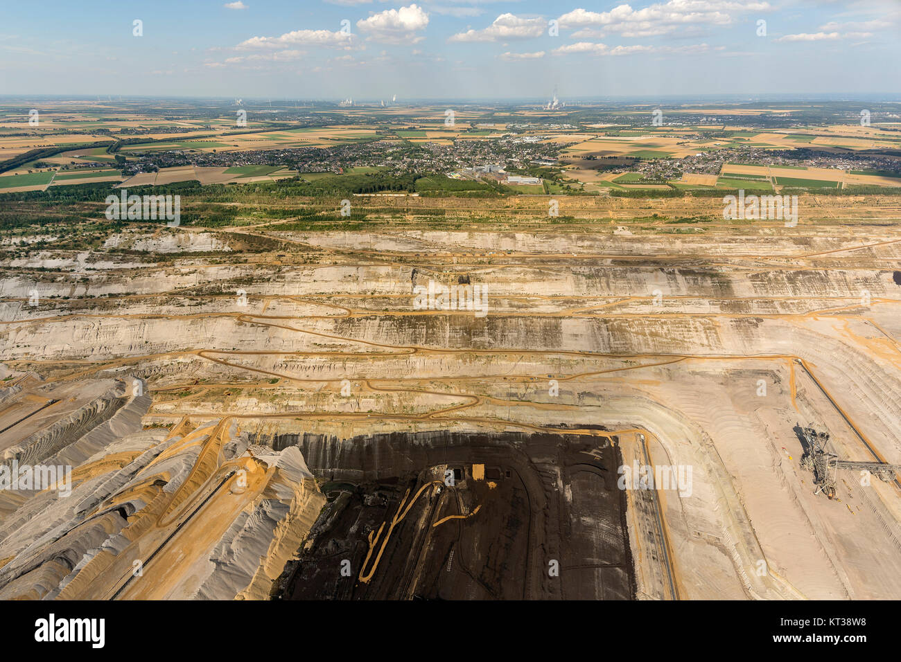 Opencast mine Hambach, RWE-Power AG, lignite mine, formerly Rheinbraun ...