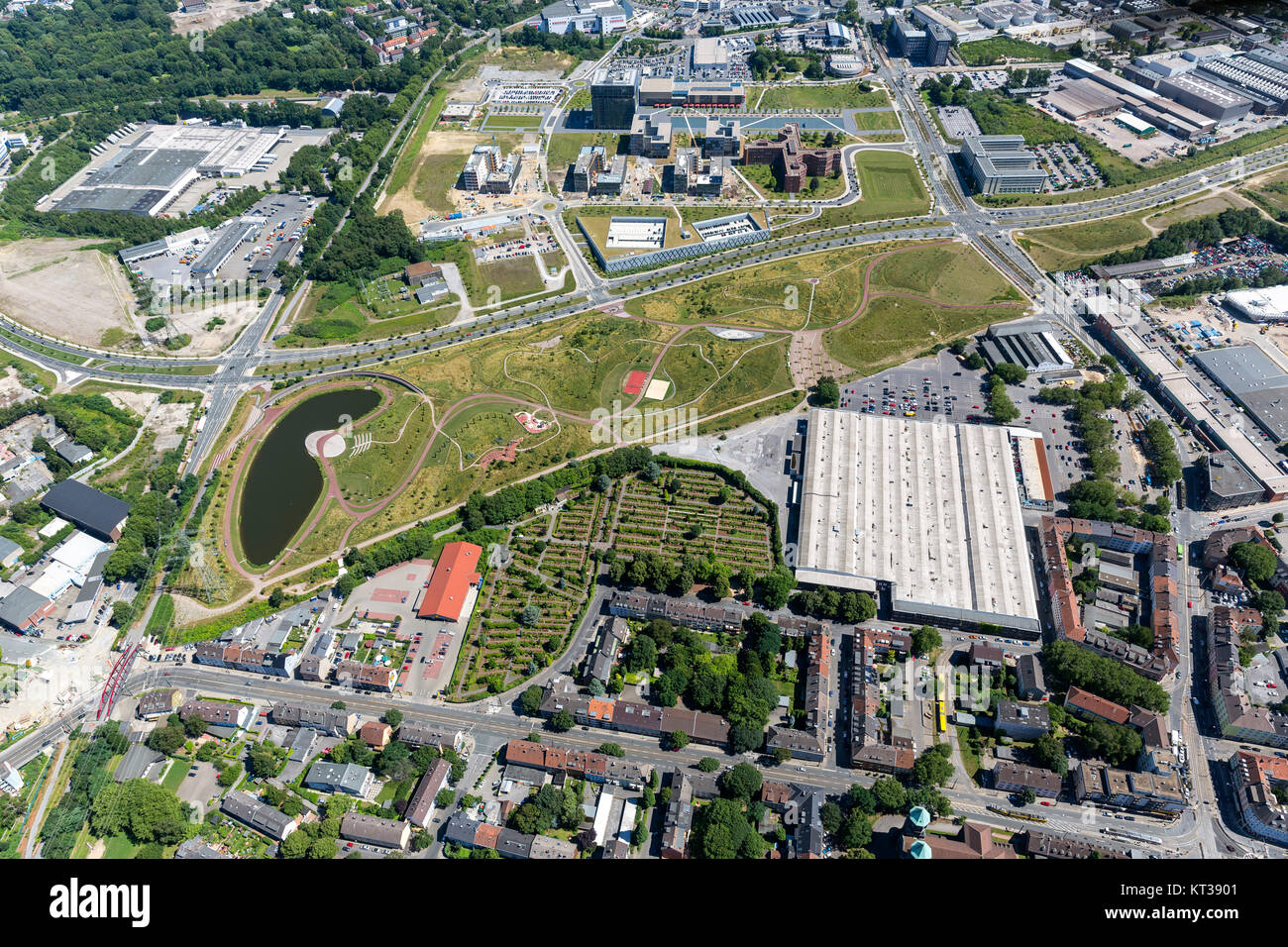 Thyssenkrupp headquarters essen with krupp belt hi-res stock ...