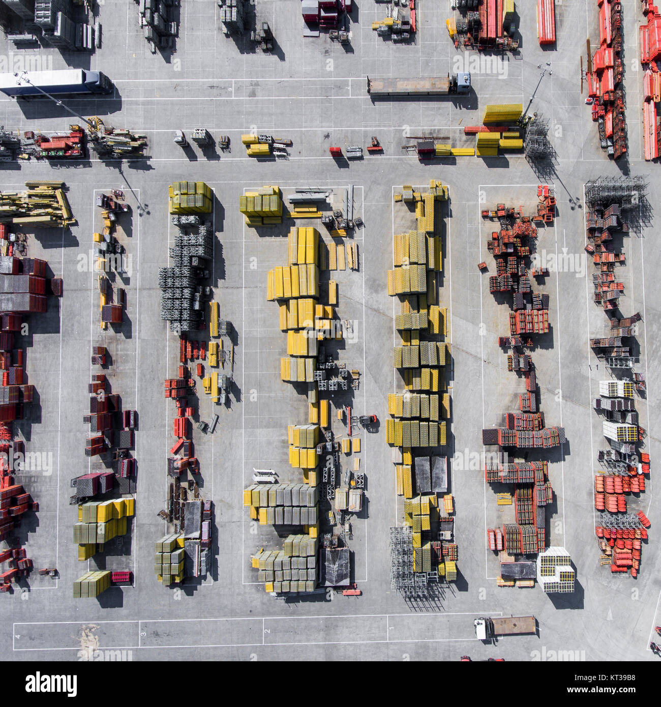 Industrial storage place, view from above Stock Photo - Alamy