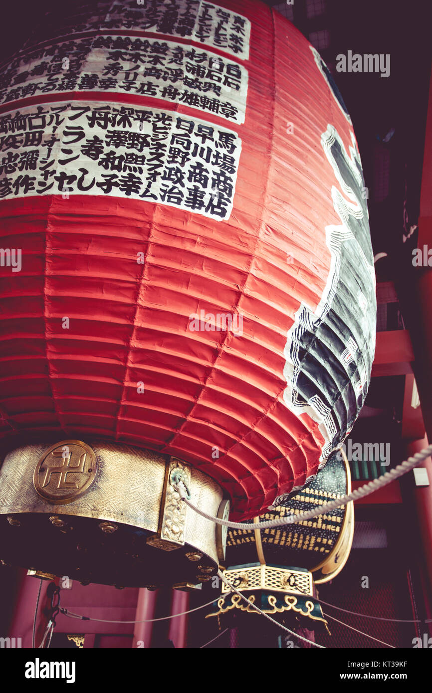 Sensoji-ji Red Japanese Temple in Asakusa, Tokyo, Japan Stock Photo - Alamy