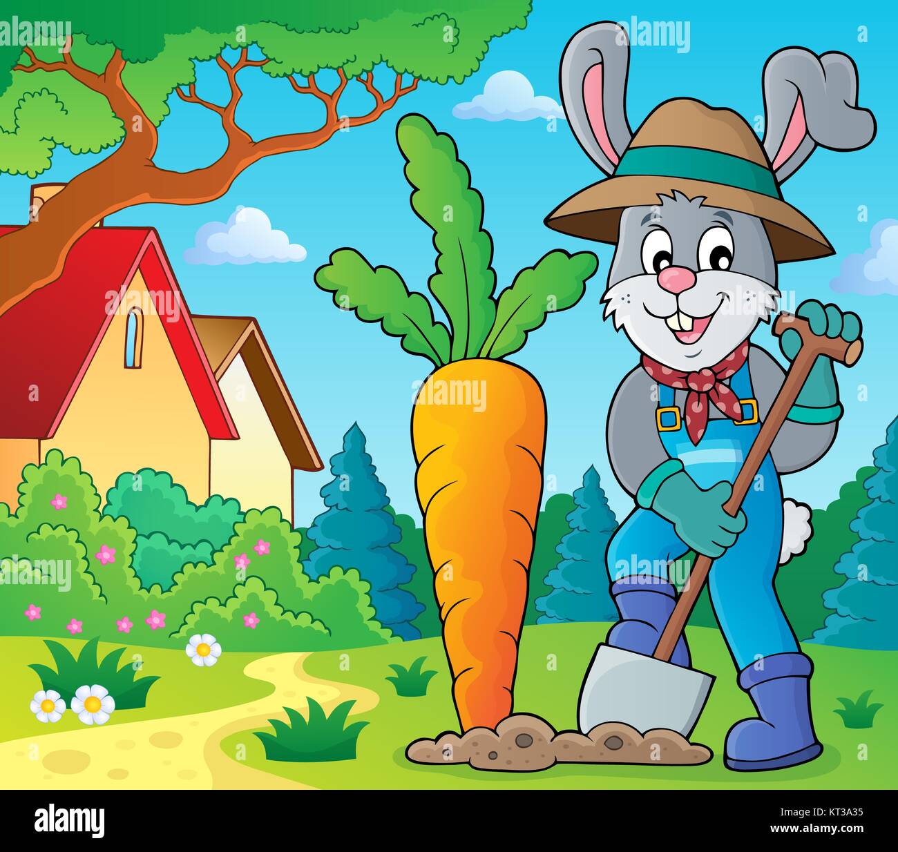 Rabbit and shovel hi-res stock photography and images - Alamy