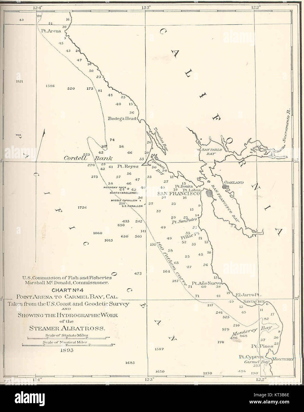 This historical map from the US Coast and Geodetic Survey shows the ...