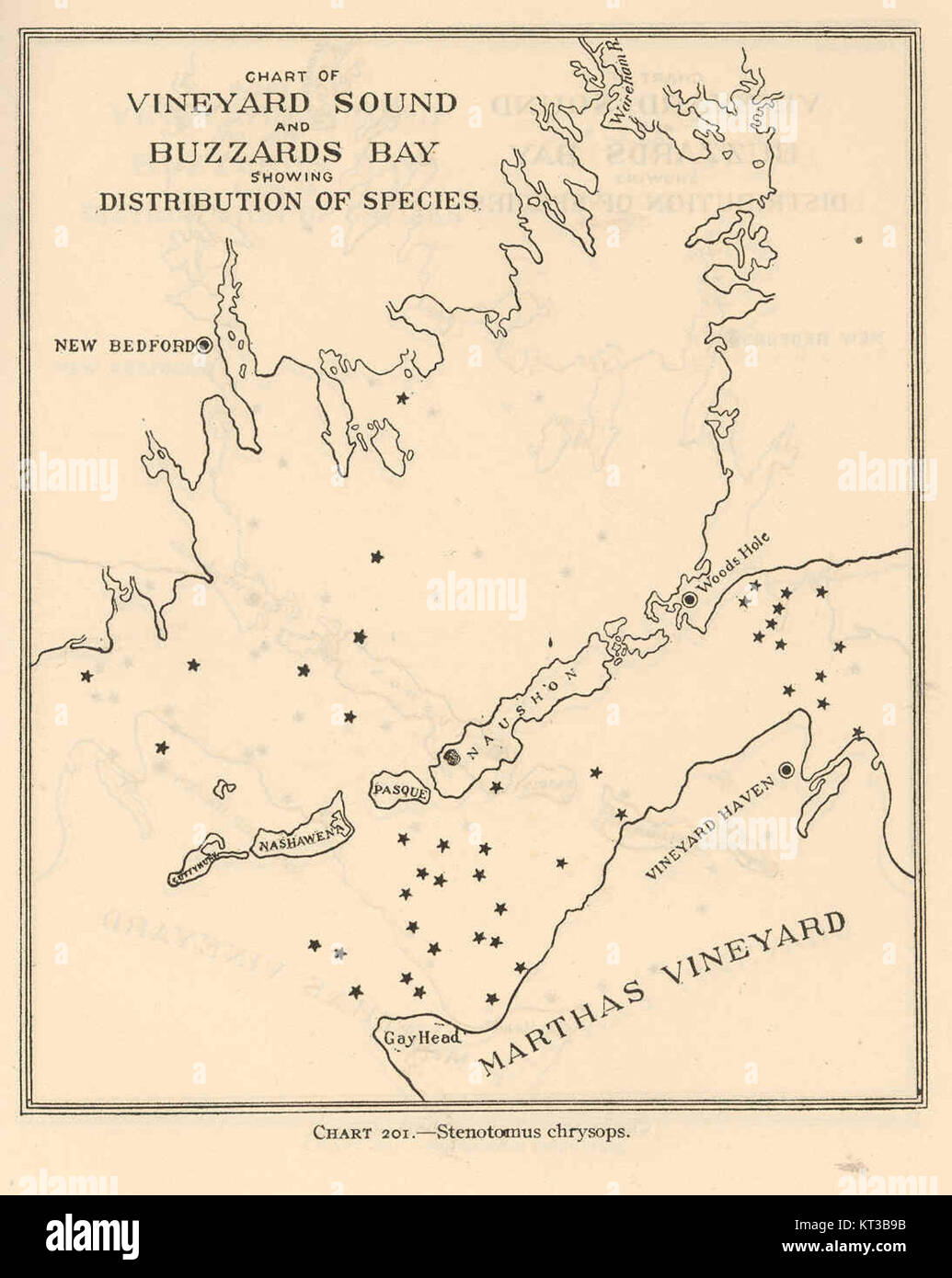 40212 Chart of Vineyard Sound and Buzzards Bay Showing Distribution of ...