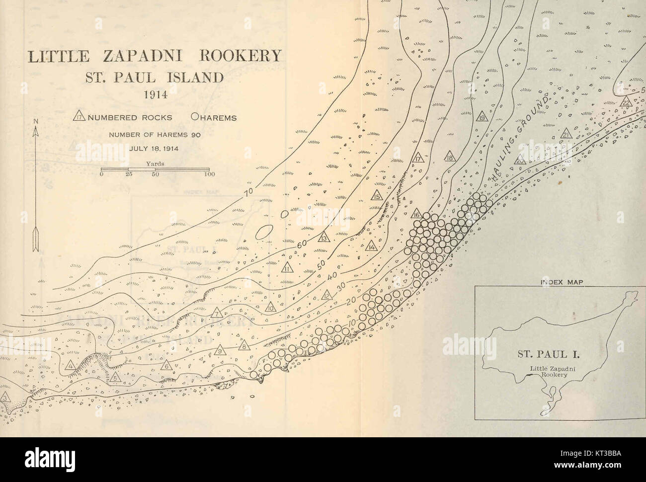 Little Zapadni Rookery on St. Paul Island, Alaska, was an important ...