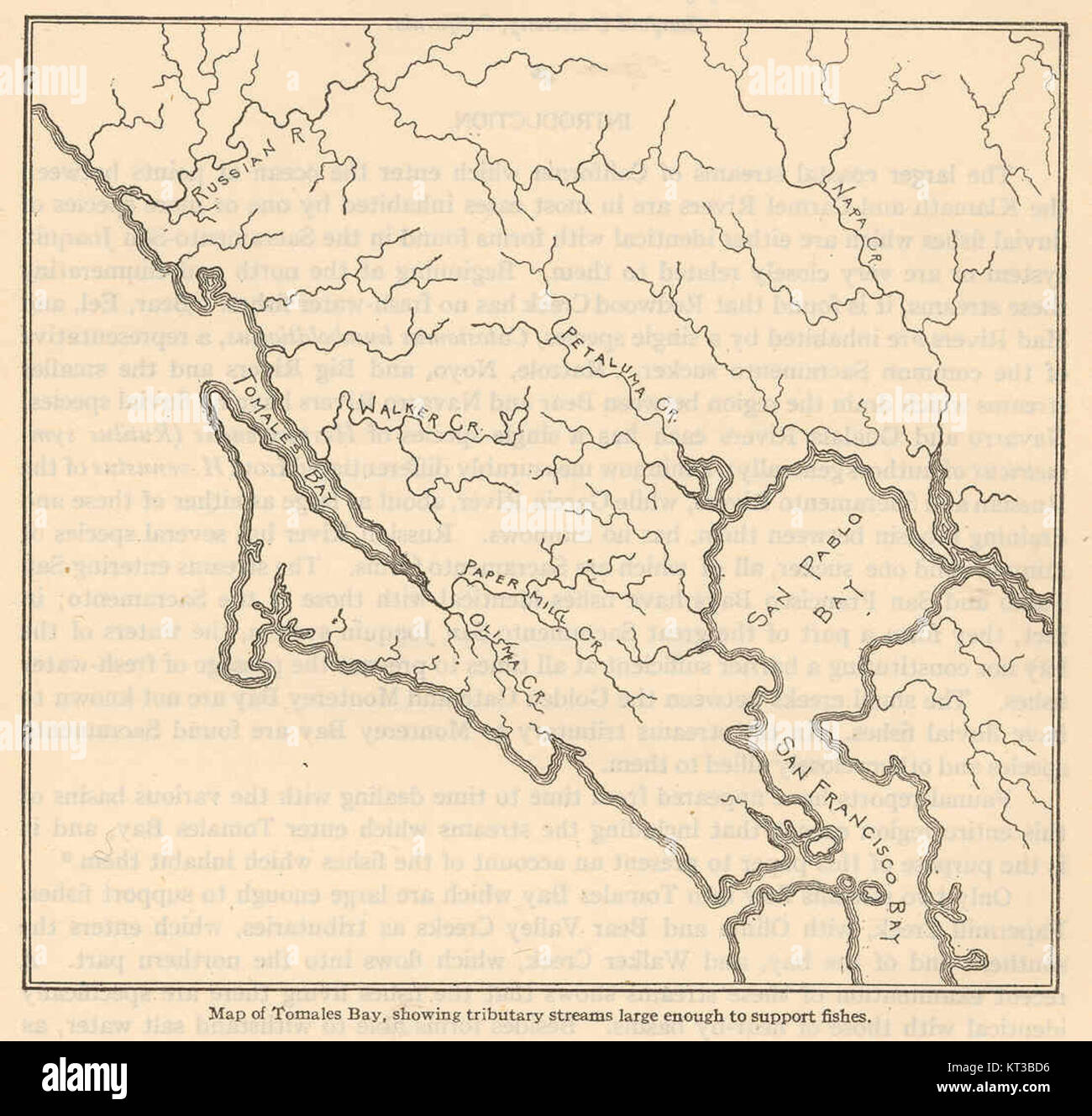 The map of Tomales Bay, number 40313, illustrates the tributary streams ...