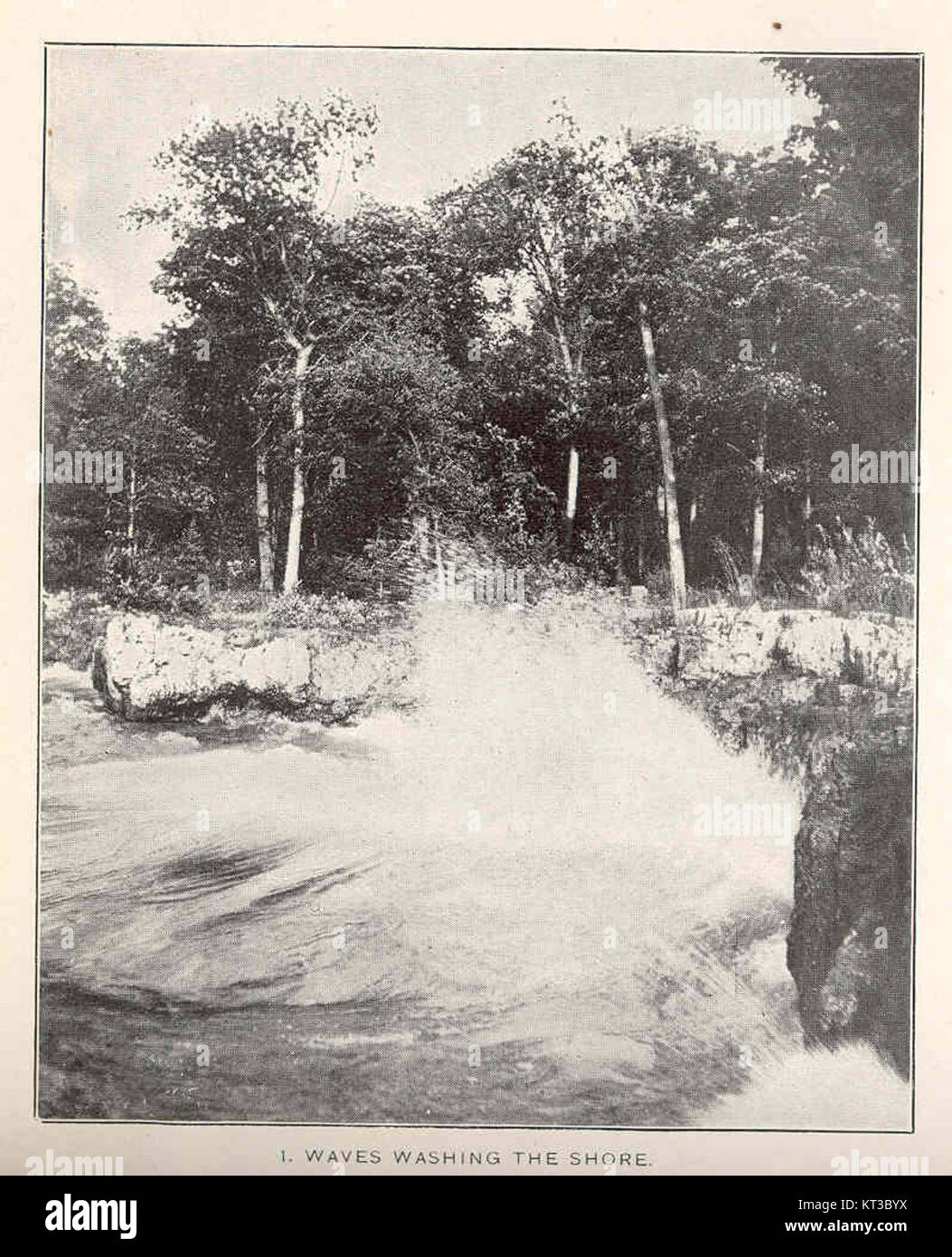 This image depicts the waves washing ashore, capturing the natural ...