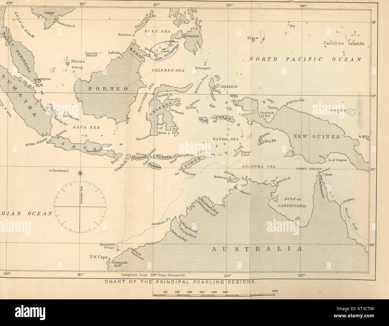 This chart displays the primary pearling regions around the world ...