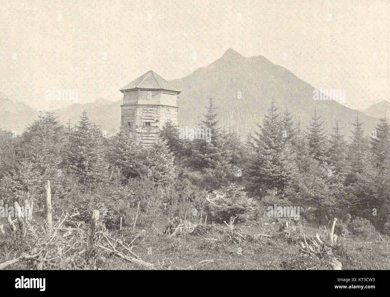 The Old Russian Blockhouse in Sitka, Alaska, is a historic structure ...
