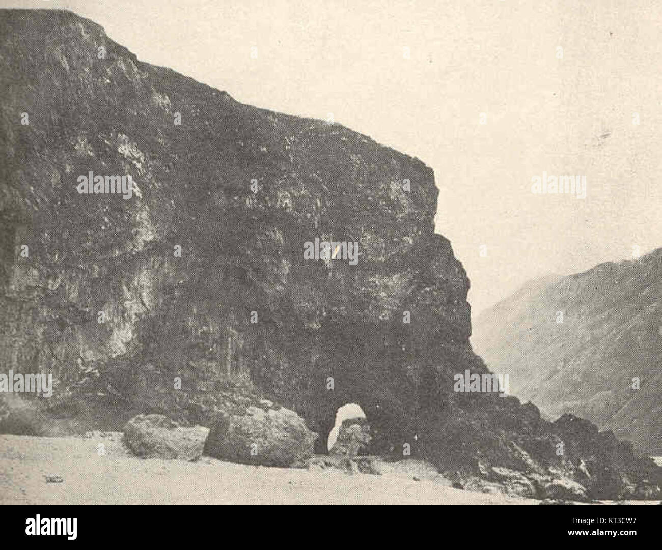 Arch Rock in Captains Harbor, located on Unalaska Island in Alaska, is ...