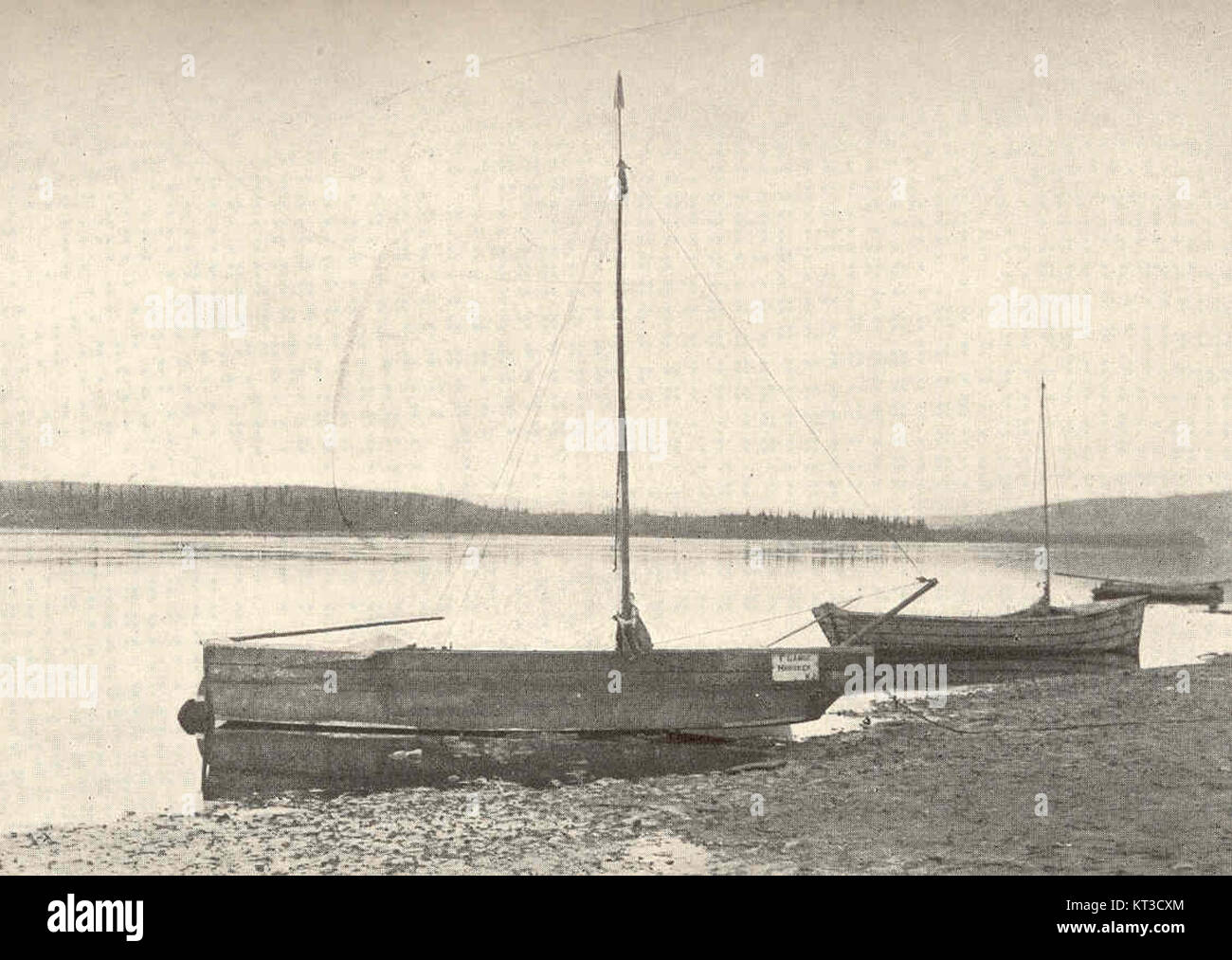 This image showcases boats used by miners during the Yukon River ...