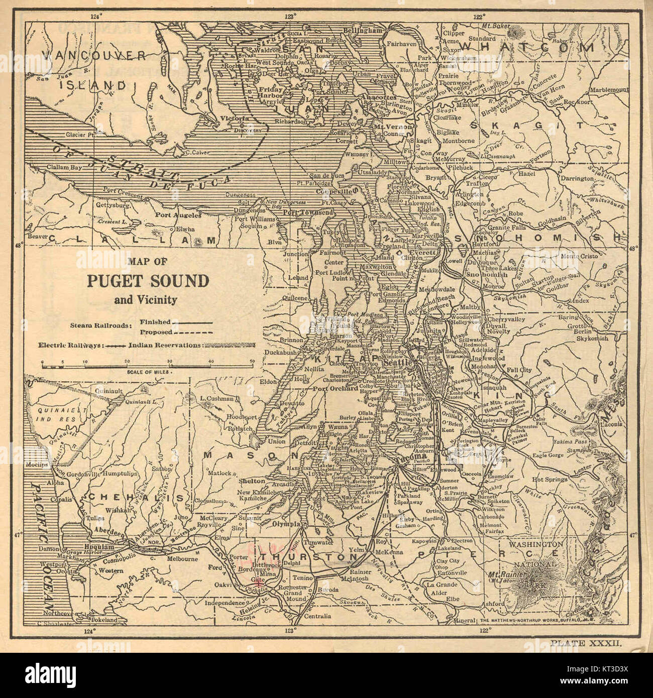 This map, numbered 41446, offers a detailed view of Puget Sound and its ...