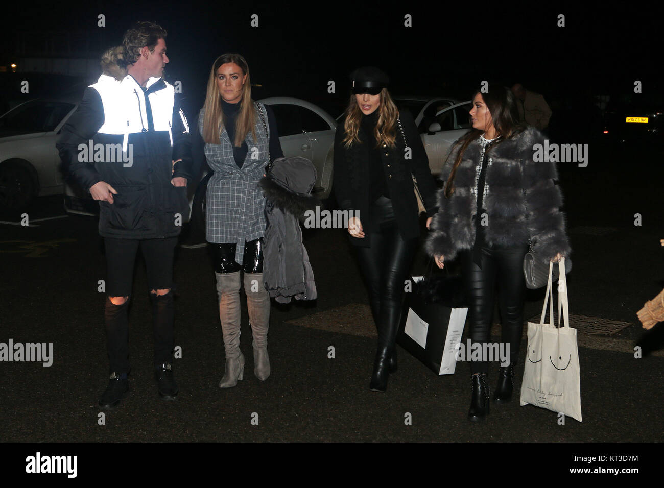 The cast of TOWIE film a festive scene at a garden centre in Wickford ...