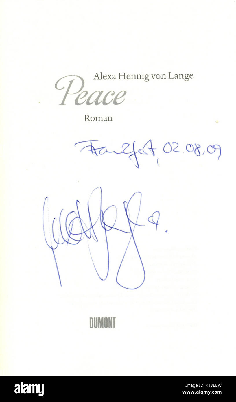 A portrait of Alexa Hennig von Lange, a prominent German author and ...