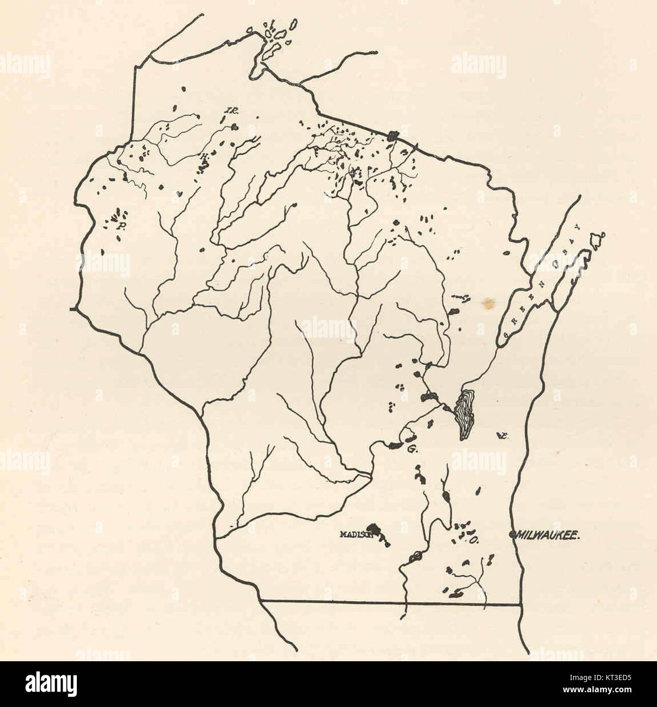 A sketch map numbered 42308, illustrating the lake districts of ...