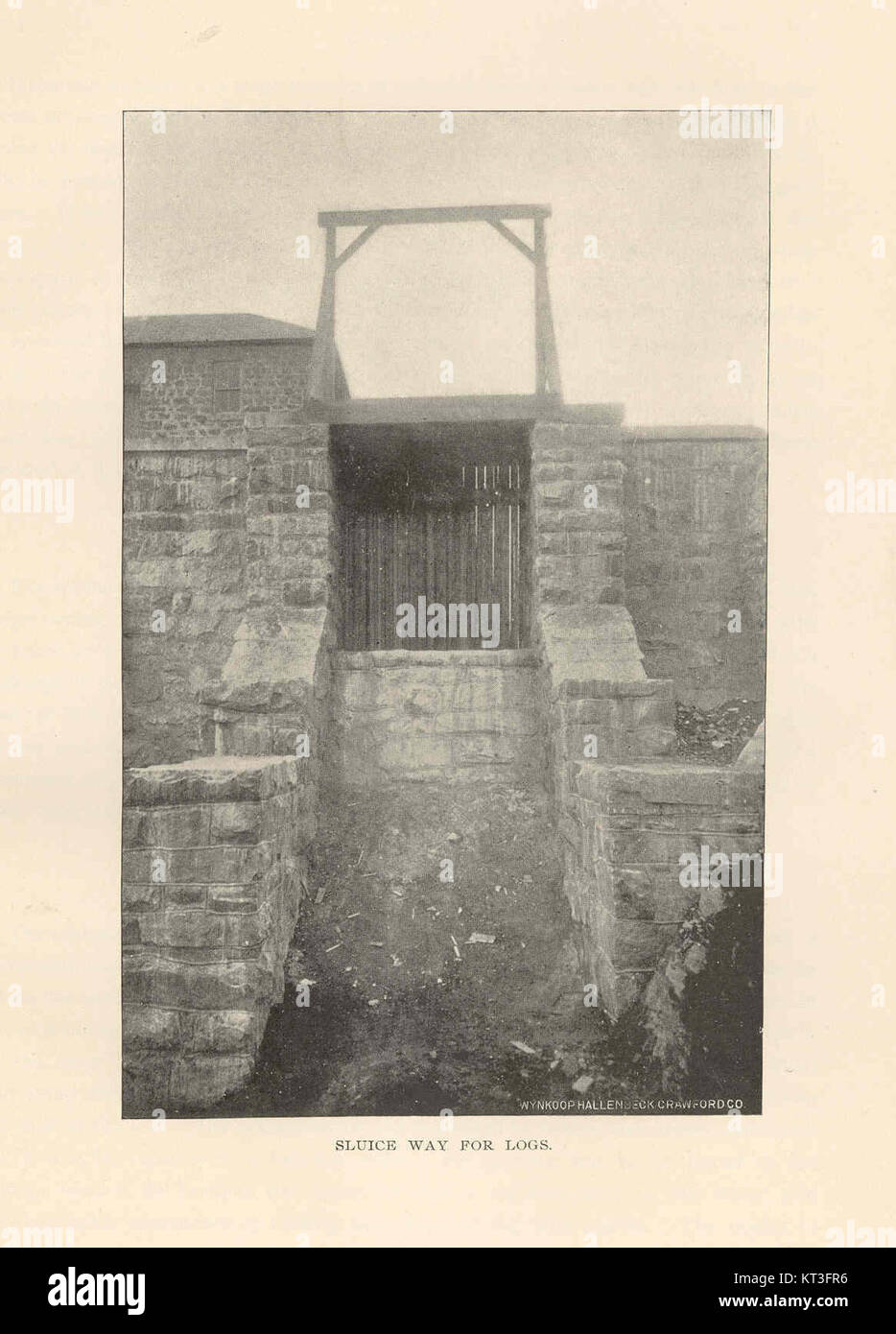 The 43141 Sluice Way for Logs is a historical or industrial structure ...