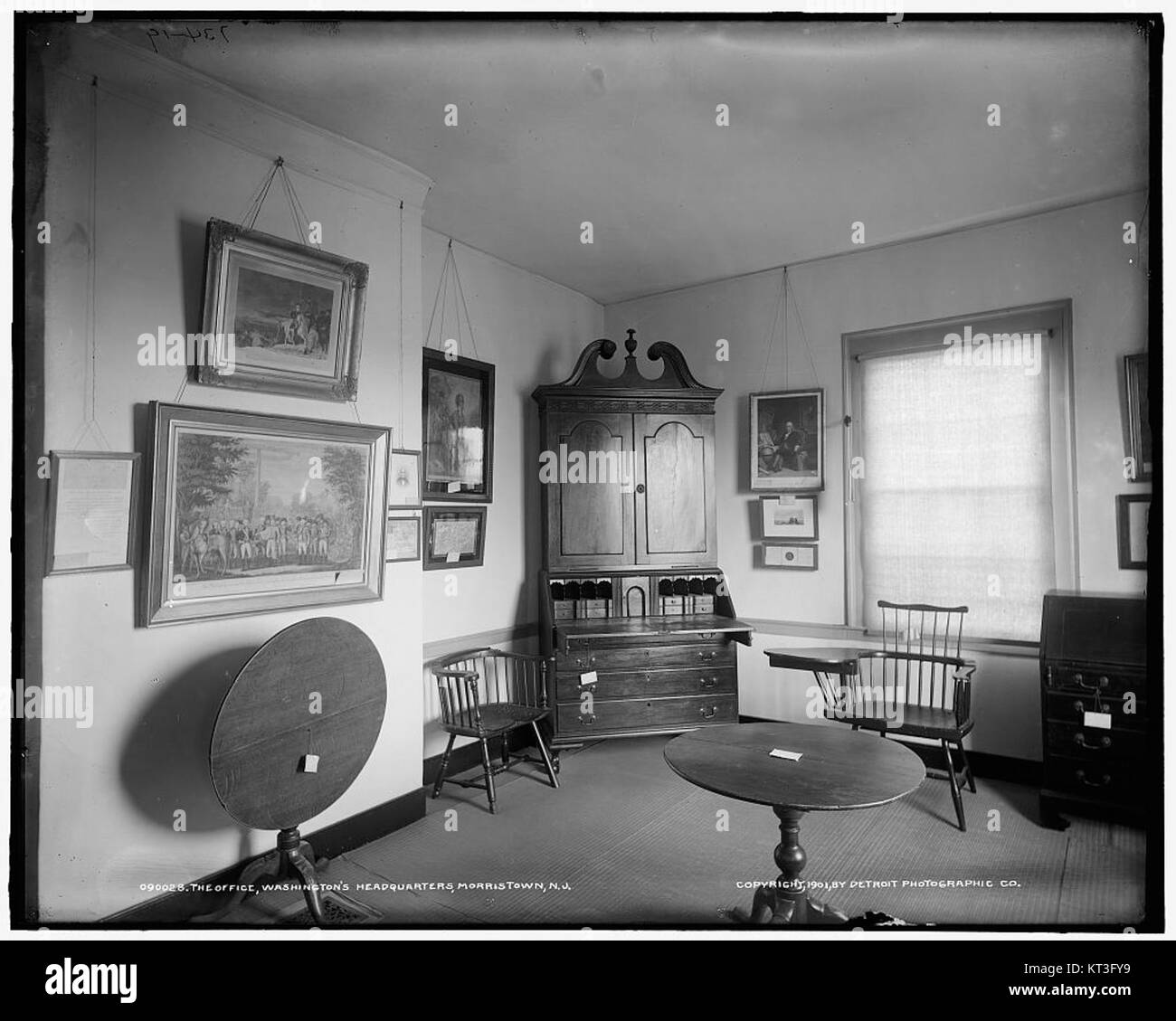 A photograph of Ford Mansion in Morristown, New Jersey, depicting its ...