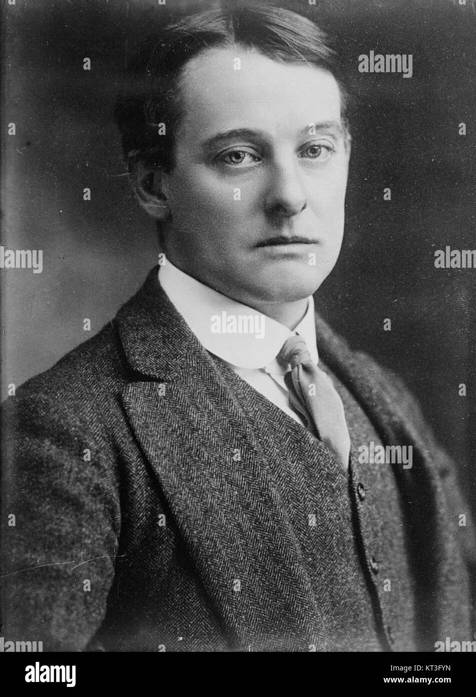 A cropped portrait of Alfred Douglas, an English poet best known for ...