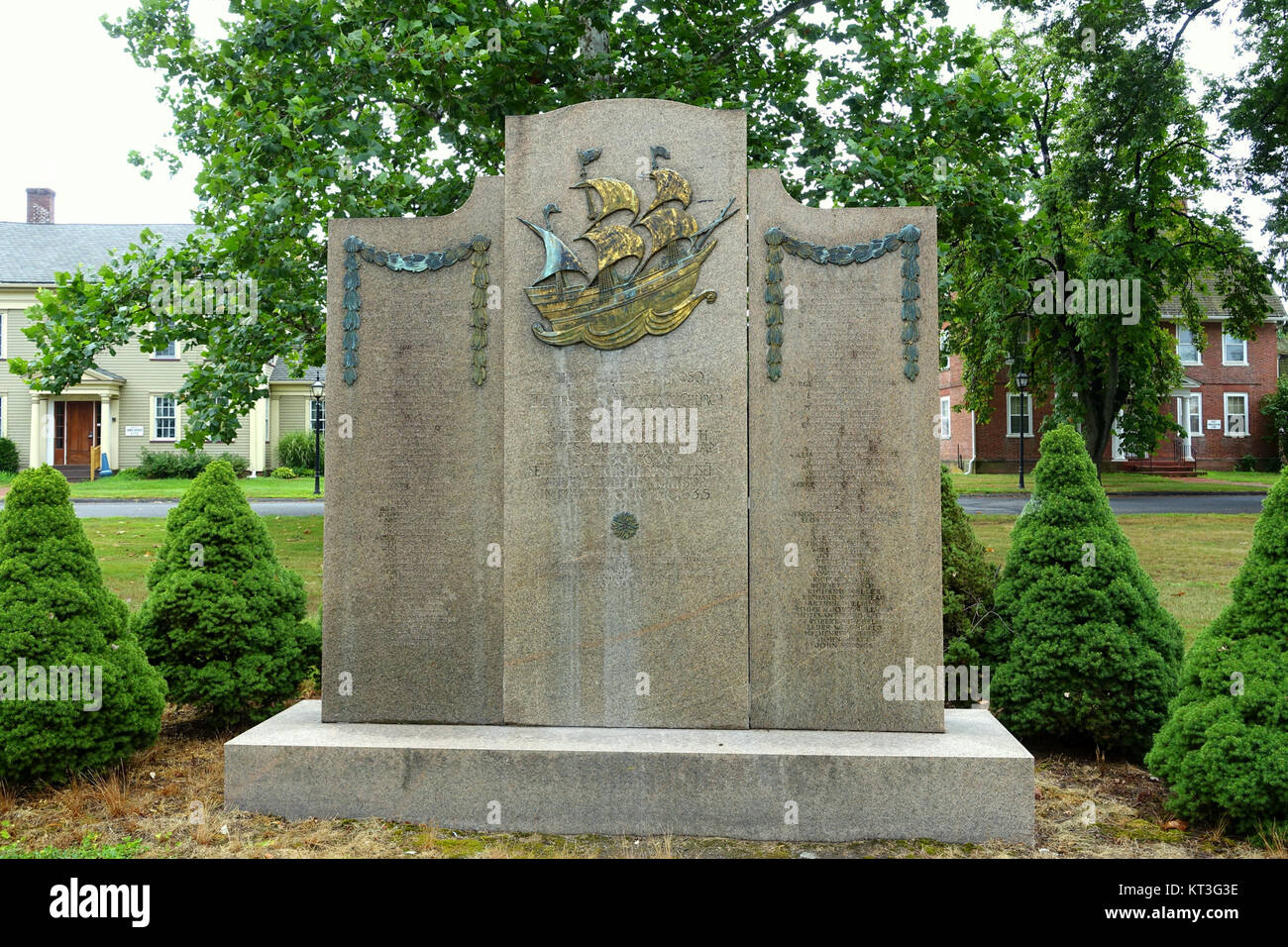 The Founders of Windsor Monument in Windsor, Connecticut, was designed ...