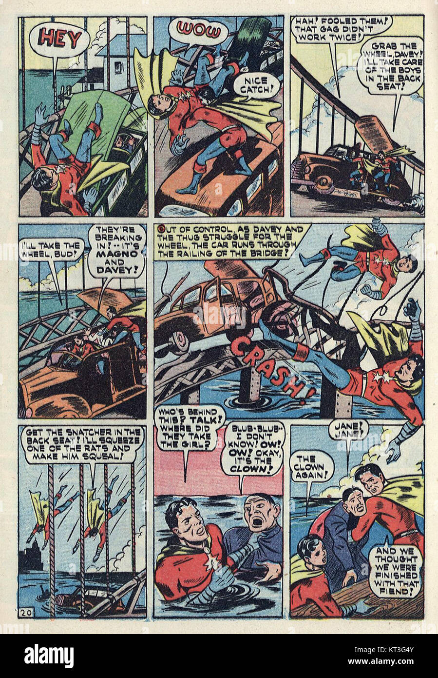 Comic book page featuring a man on a boat, from 'Four Favorites' issue ...