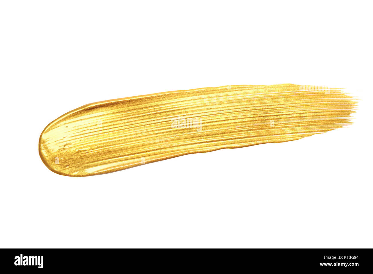 Golden stroke isolated Stock Photo - Alamy