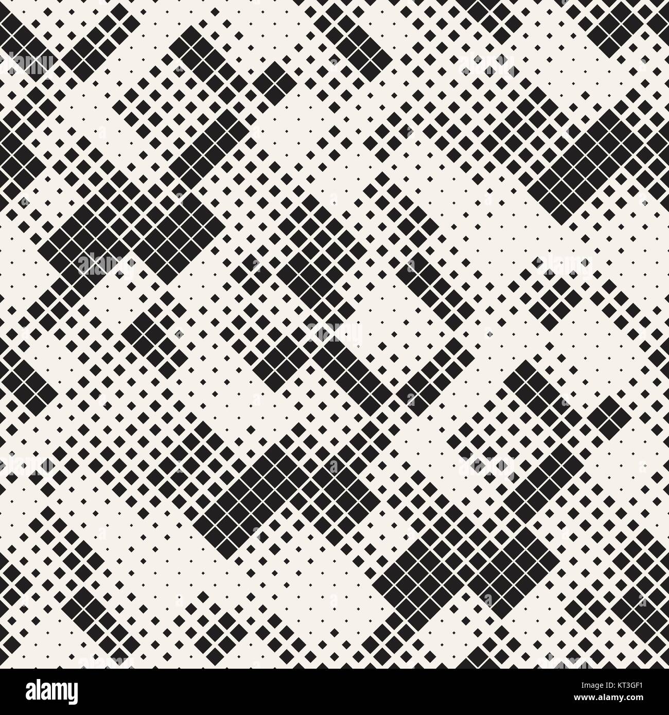 Modern Stylish Halftone Texture. Endless Abstract Background With Random Size Squares. Vector ...